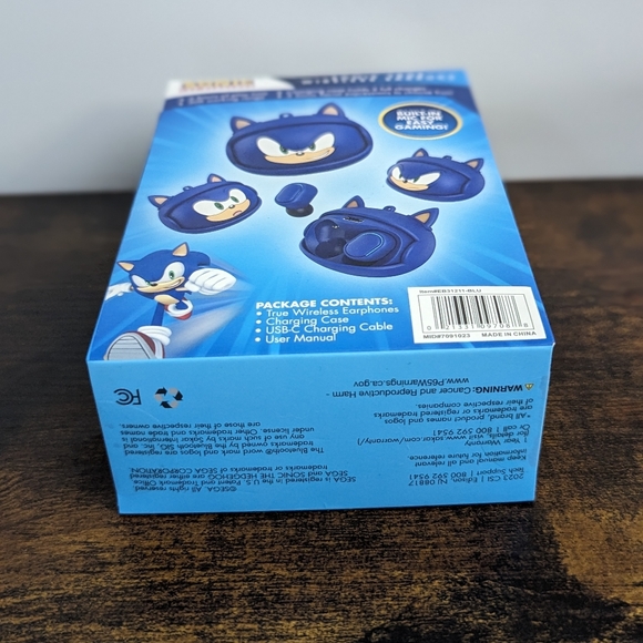 Headphones | Sonic The Hedgehog Sonic True Wireless Earbuds | Poshmark